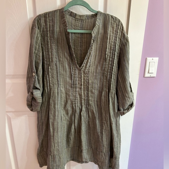 CP Shades | Tops | Cp Shades Linen Tunic Xl This Is A Beauty Dont Miss ...